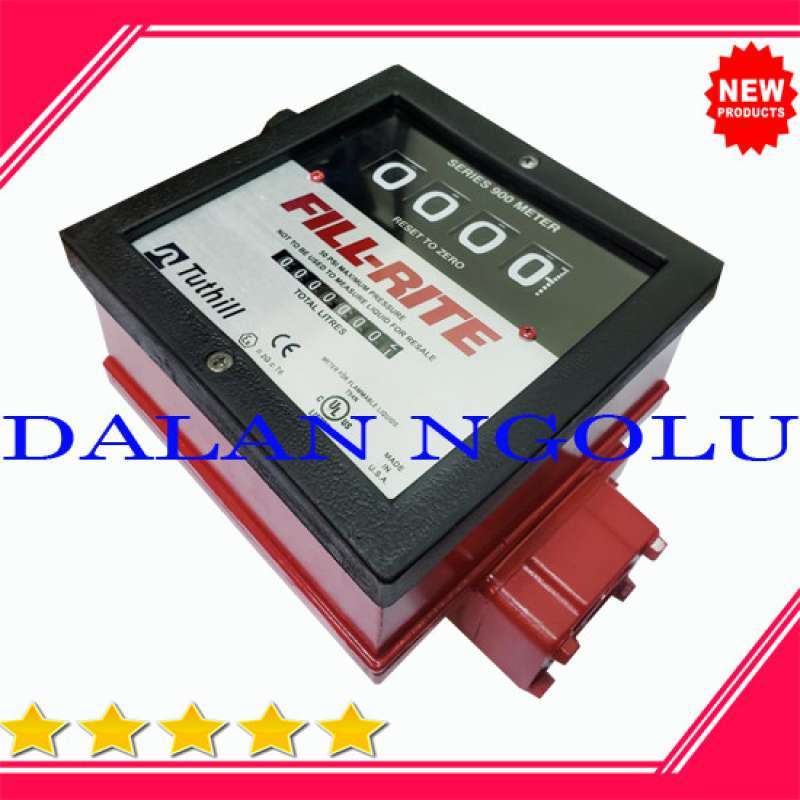 Promo Jual Flow Meter Solar 1.5 Inch Brand Fill-rite 4 Digit 900 Meter ...