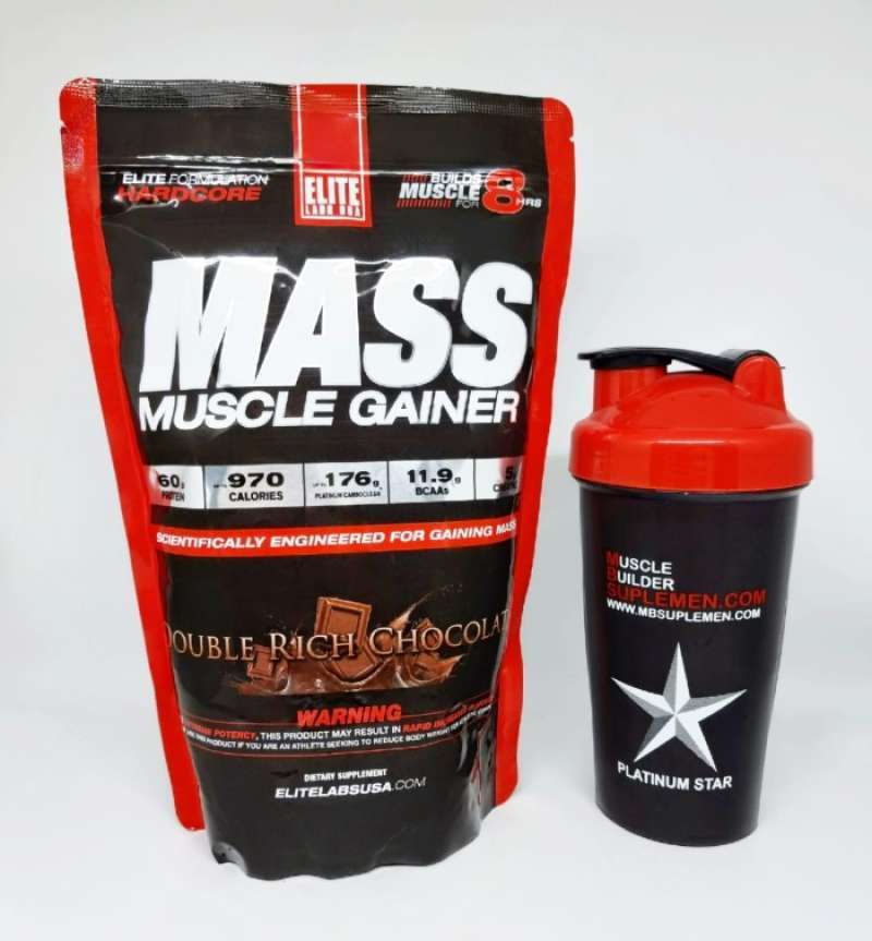 Promo Elite Labs Mass Muscle Gainer 2 Lb N Mass Ans Gain Fast King Mass ...