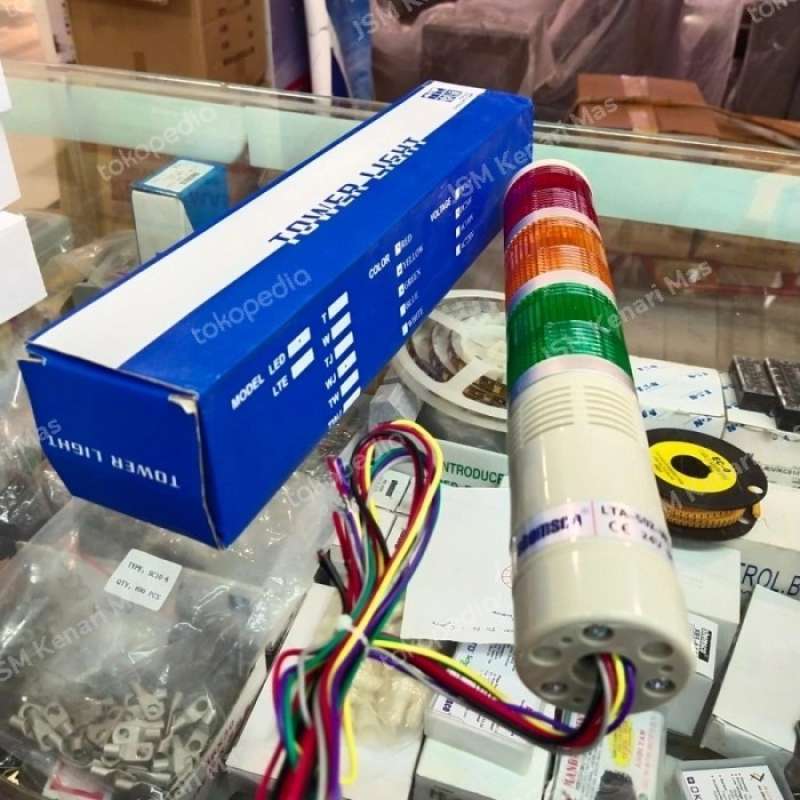 Promo Lampu Tower Light / Lampu Menara 3 Warna Shemsco Steady (diam ...