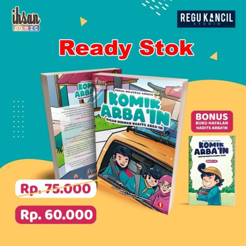 Promo Komik Hadits Arba'in Untuk Anak (bonus Buku Hadits Anak) Diskon ...
