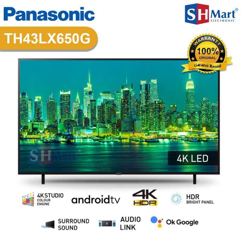 Jual Tv Panasonic 43 Inch Android Tv 4k Th43lx650g / 43lx650g Garansi ...