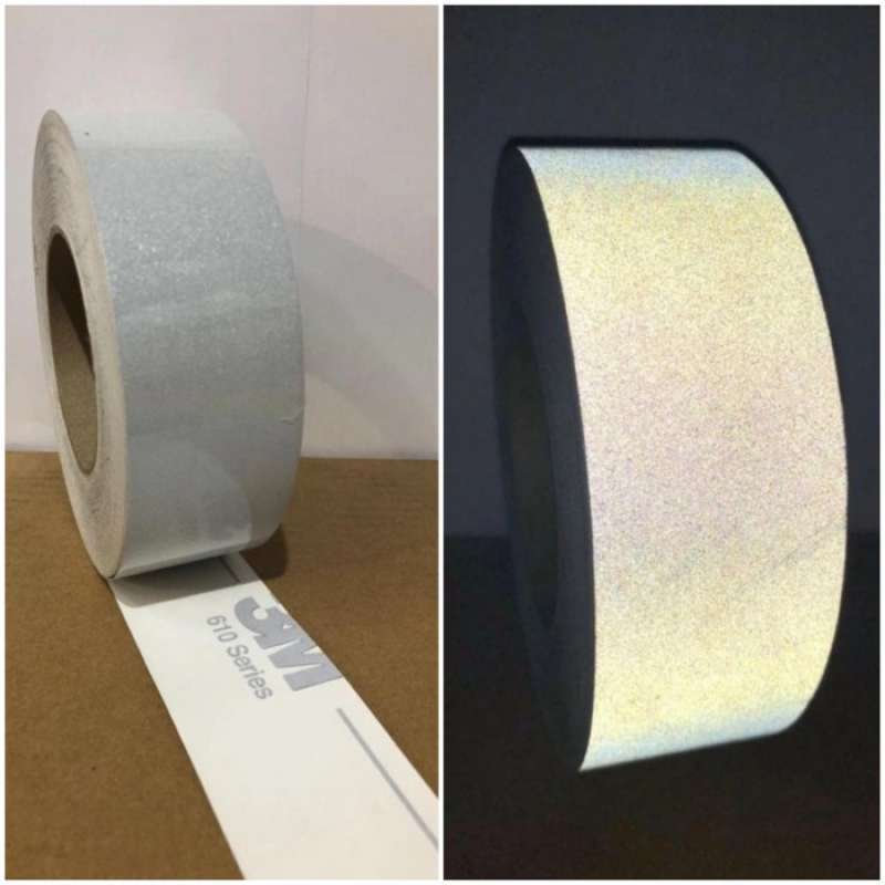 Promo 3m Scotchlite Reflective Sheeting Silver Type 610. Size 48mm X ...