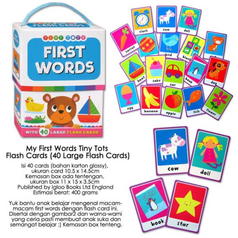 Promo My First Words Tiny Tots Flash Cards (40 Large Flash Cards ...
