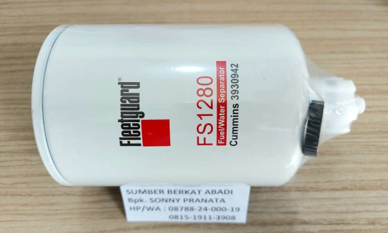 Promo Fleetguard Fs1280 Fuel Filter Water Separator Fs 1280 - Genuine ...