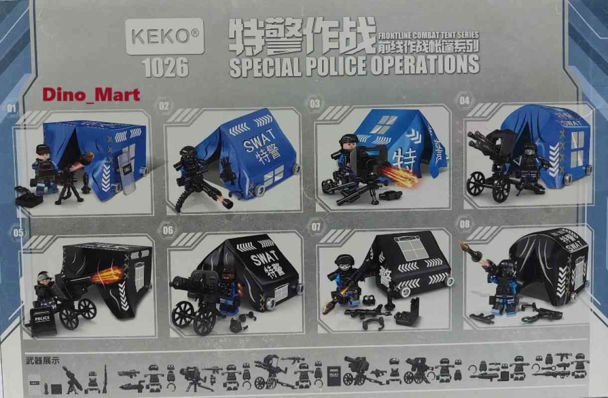 Promo Brick Polisi Swat Special Police Operations Frontline Combat Tent ...