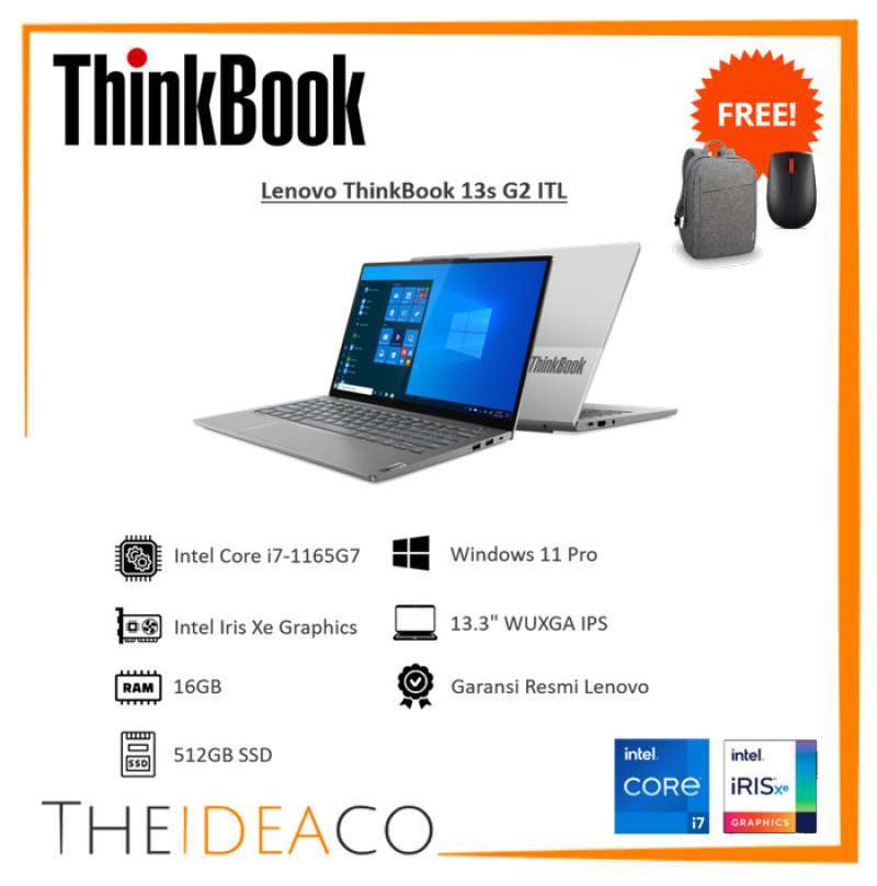 Promo Lenovo Thinkbook 13s G2 Itl Hsid I7 1165g7 16gb 512gb Ssd Win11pro Diskon 33 Di Seller