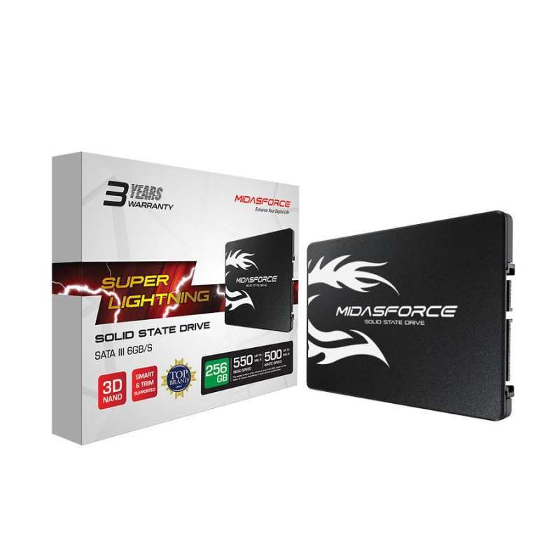 Jual Ssd 256gb Midasforce Super Lightning Sata 3 6gb/s Di Seller ...