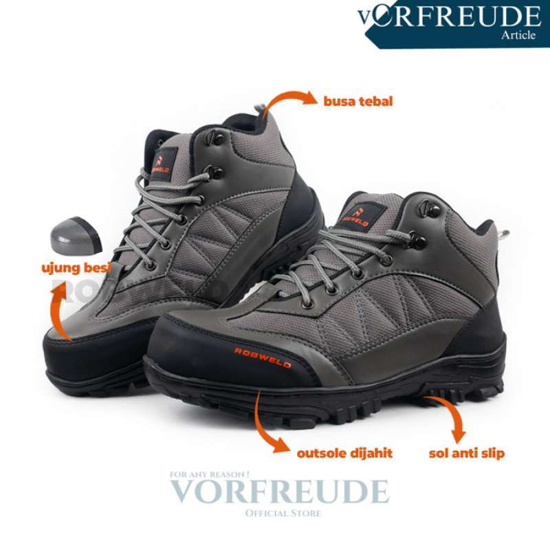 Jual Vorfreude Hanzo High - Sepatu Safety Hiking Tinggi Pria Boots ...