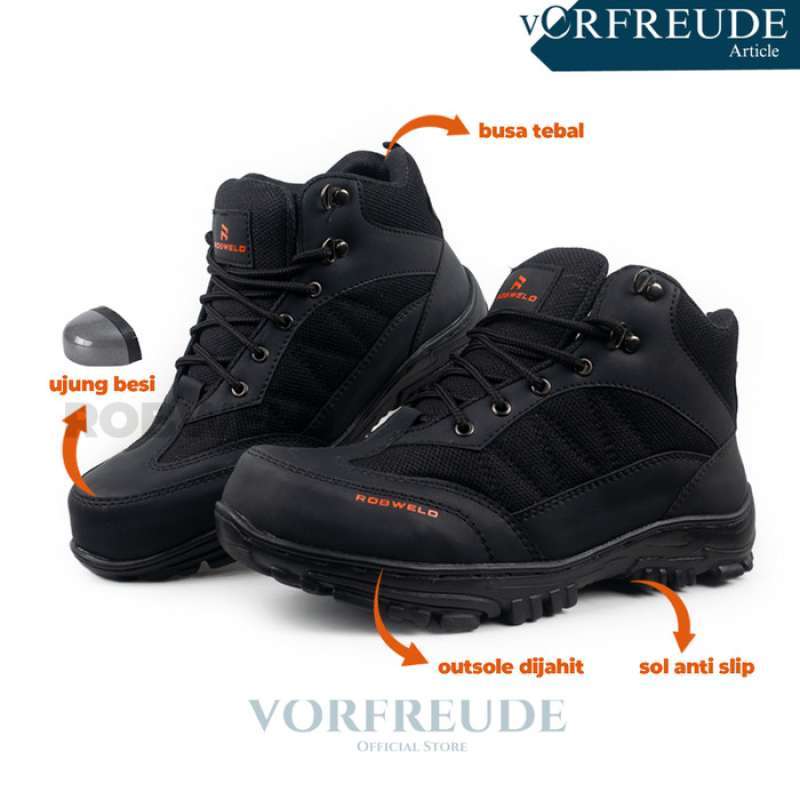 Jual Vorfreude Hanzo High - Sepatu Safety Hiking Tinggi Pria Boots ...