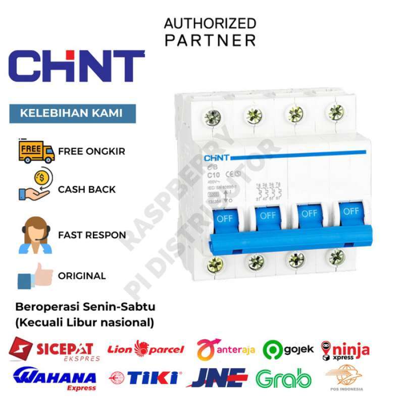 Promo Mcb Chint Nxb 4p 6ka (1a 2a 4a 50a 63a), Not Schneider Domae - 50a Diskon 50% Di Seller ...
