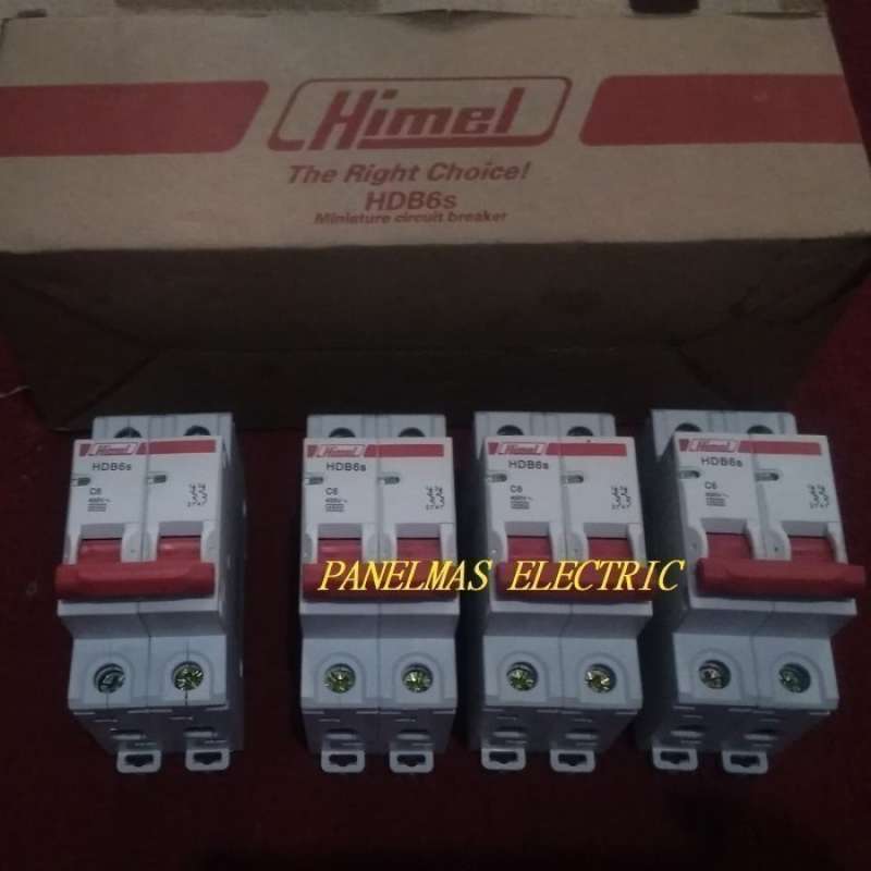 Promo Mcb 2p / 2pole / 2phase 50a Himel Hdb6sl2 4.5ka Diskon 50% Di Seller Selera_kita Store ...