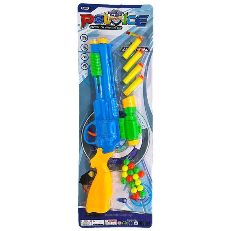 Jual Police Swat Protect City Mainan Pistol Tembakan Anak Shooting Gun ...