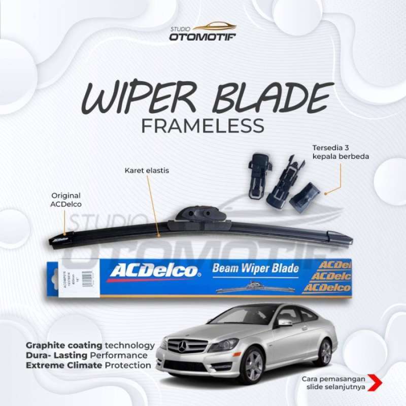 Promo Wiper Mercy W204 C200 2007-2015 Acdelco Beam Frameless Diskon 50% ...