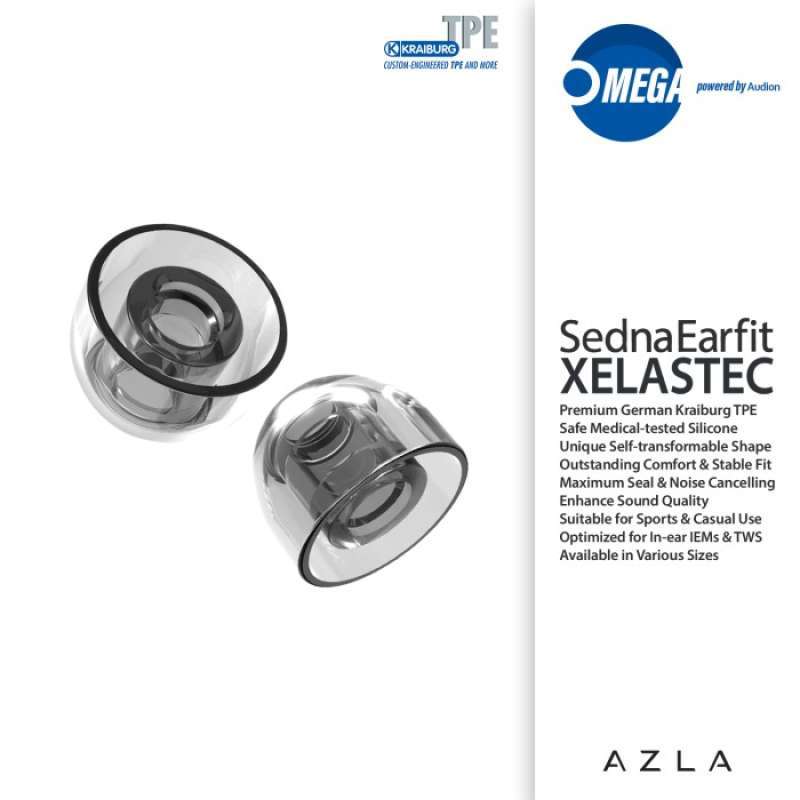 Promo Azla Sednaearfit Xelastec For Iem & Tws Tpe Silicone Eartips - 1 ...