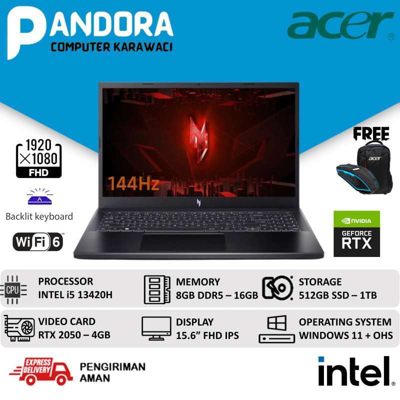 Promo Acer Nitro V Anv15 Intel I5 13420h 16gb 1tb Ssd Rtx2050 144hz ...