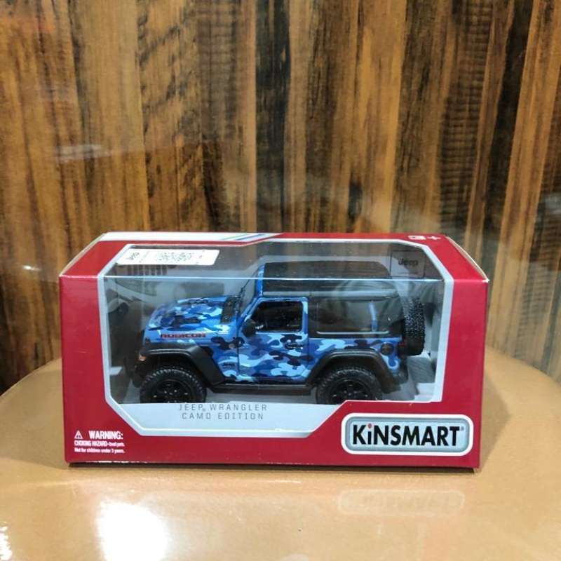 Jual Kinsmart Diecast / Die Cast Metal Jeep Wrangler Camo Blue Edition ...