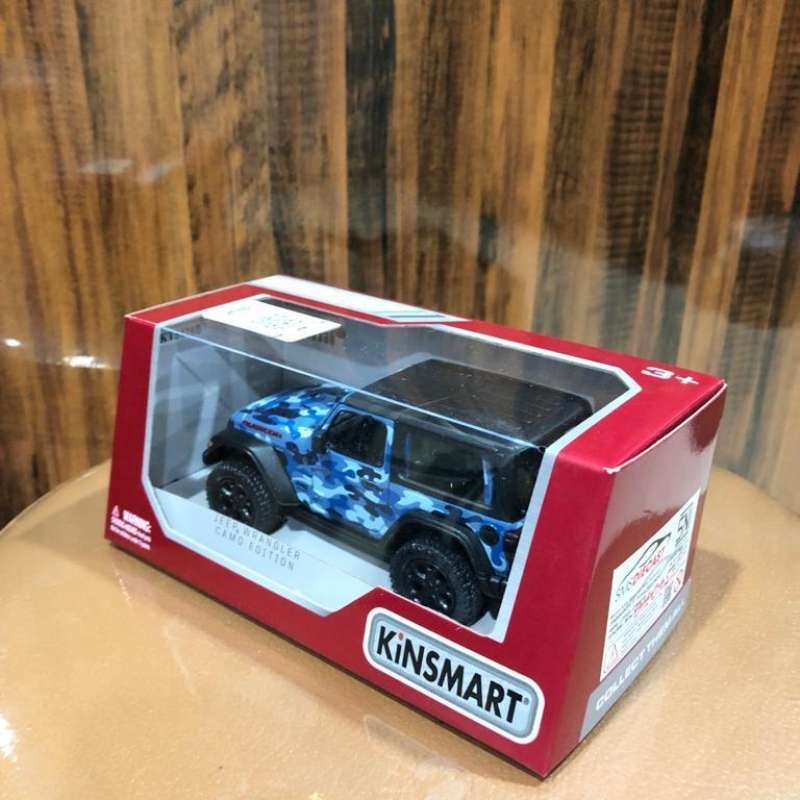 Jual Kinsmart Diecast / Die Cast Metal Jeep Wrangler Camo Blue Edition ...