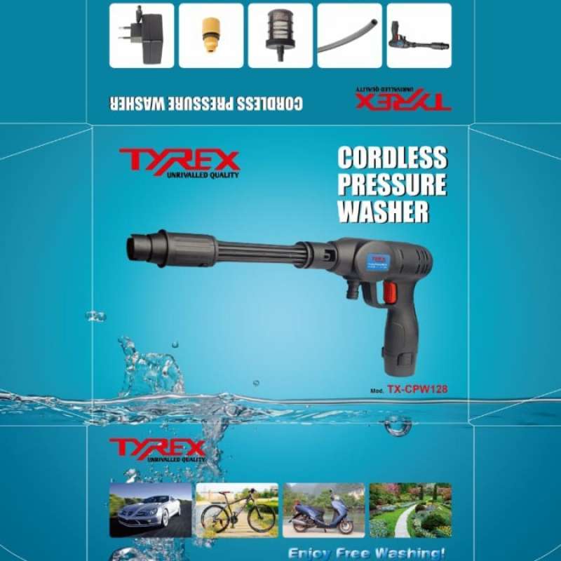 Promo Cordless Pressure Washer Mesin Cuci Mobil Motor Ac Tyrex 12v
