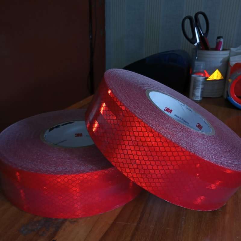 Promo 3m Sticker Sarang Tawon Reflective Tape Egp Scotlite Prismatic-merah Diskon 20% Di Seller ...