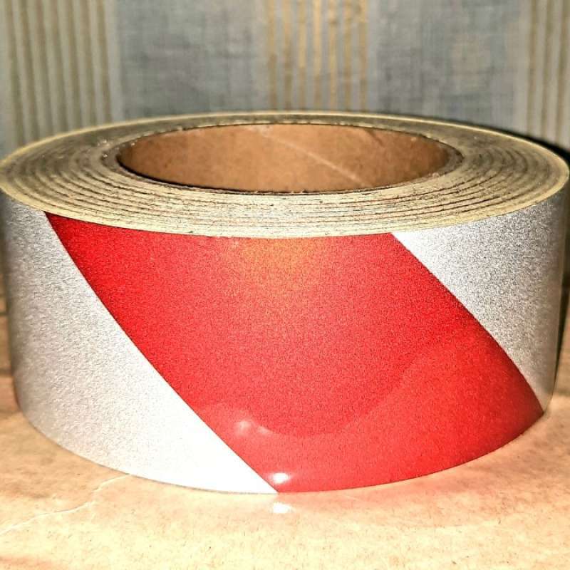 Promo Sticker Reflective Zebra/scotlite Police Line/stiker-scotlight ...