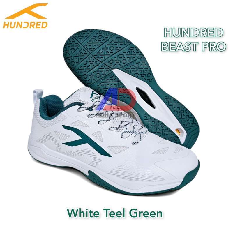 Promo Free Kaos Kaki New Sepatu Badminton Hundred Beast Pro Bulutangkis ...