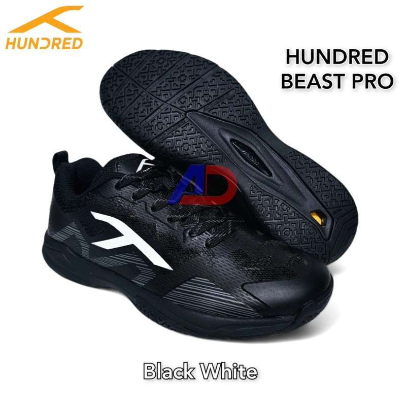 Promo Free Kaos Kaki New Sepatu Badminton Hundred Beast Pro Bulutangkis ...