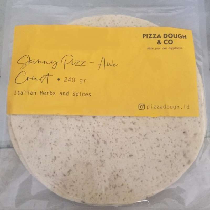 Jual Italian Thin Crust Pizza Dough. Rosemary Flavor Di Seller Pizza ...
