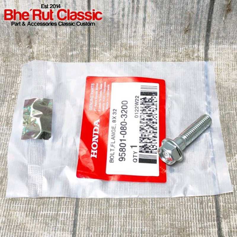 Jual Baut Motor Bolt Flange 8x32 Shock Belakang Bawah Honda Beat Vario ...