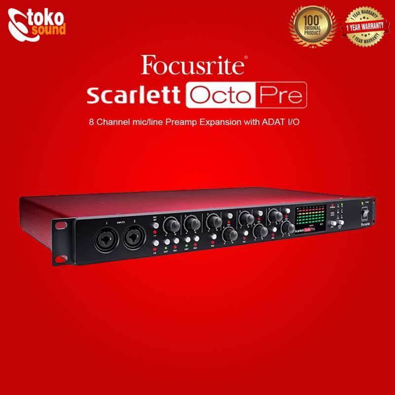 Jual Focusrite Scarlett Octopre - 8 Channel Microphone Preamps Di ...