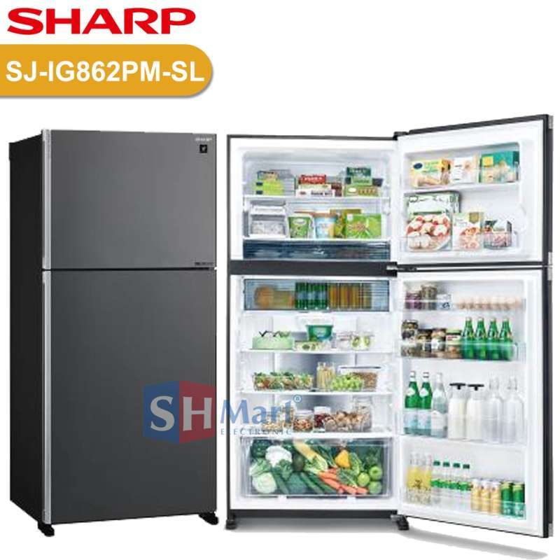 Jual Kulkas Sharp 2 Pintu Sj-ig862pm-sl / Sj-ig863pg-bk Kapasitas 613 ...
