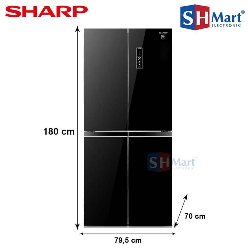 Jual Kulkas Sharp Side By Side 4 Pintu Sj-if51pgbk Sj-if51pg-cg ...