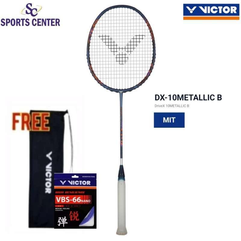 Jual New Raket Badminton Victor Drivex 10 / Drive X 10 Metallic B Di ...