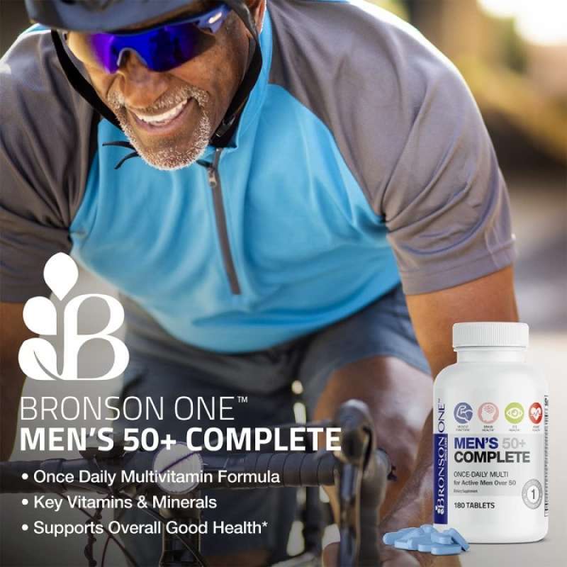 Promo Bronson One Mens 50+ Complete Once Daily Multivitamin Isi 180 ...