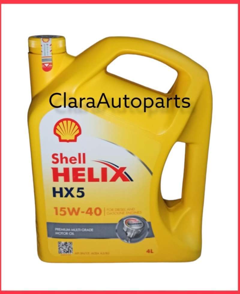 Promo Shell Helix Hx5 15w-40 Premium Multi Motor Oil Oli Mobil 4 Liter ...