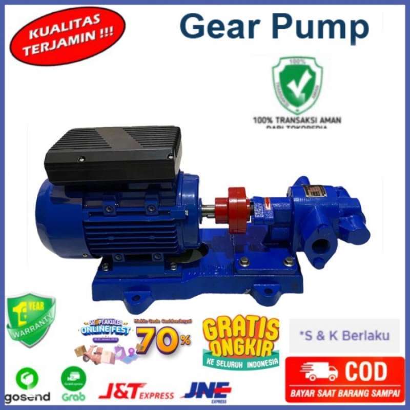 Promo Pompa Gear Pump Rotor Rk-55 Pompa Transfer Oli Solar Gear Pump Rk ...