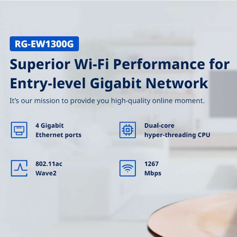 Jual Ruijie Reyee Rg-ew1300g 1300m Dual-band Gigabit Wireless Router Di ...