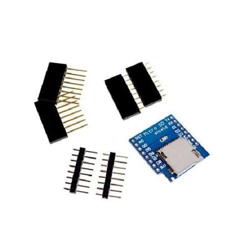 Jual Wemos D1 Mini Microsd Shield Iot Micro Sd Card Shield Di Seller It ...