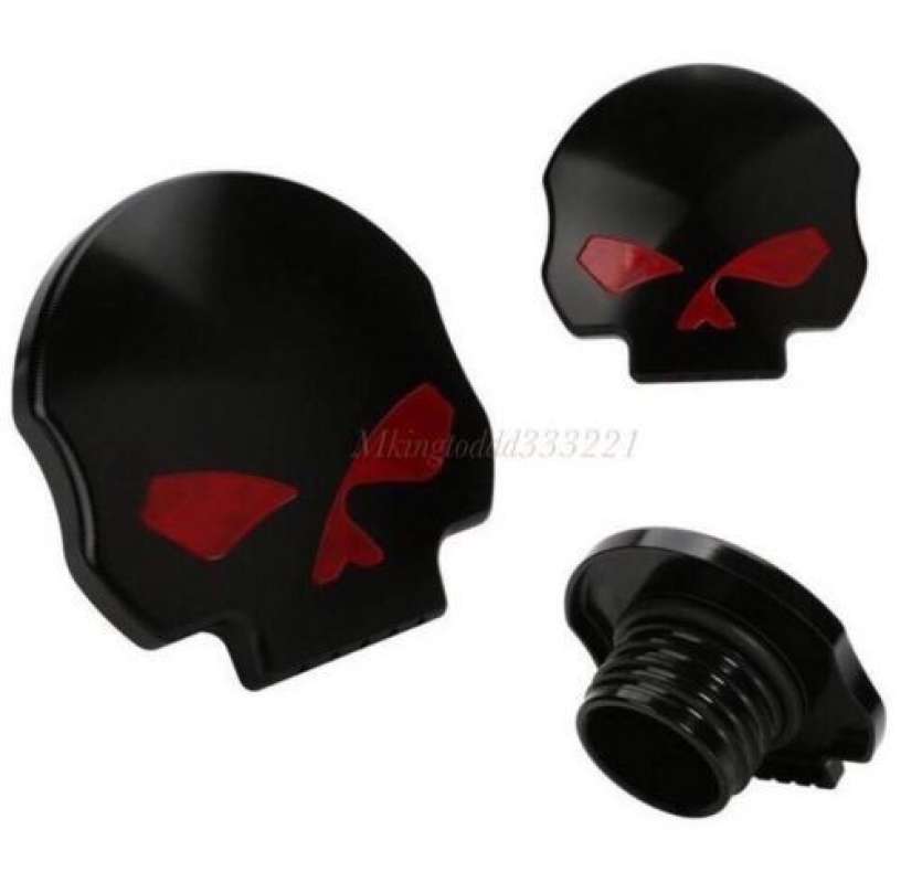 Promo Tutup Tangki Harley Sportster 48 883 Dyna Softail Skull Tank Cap ...
