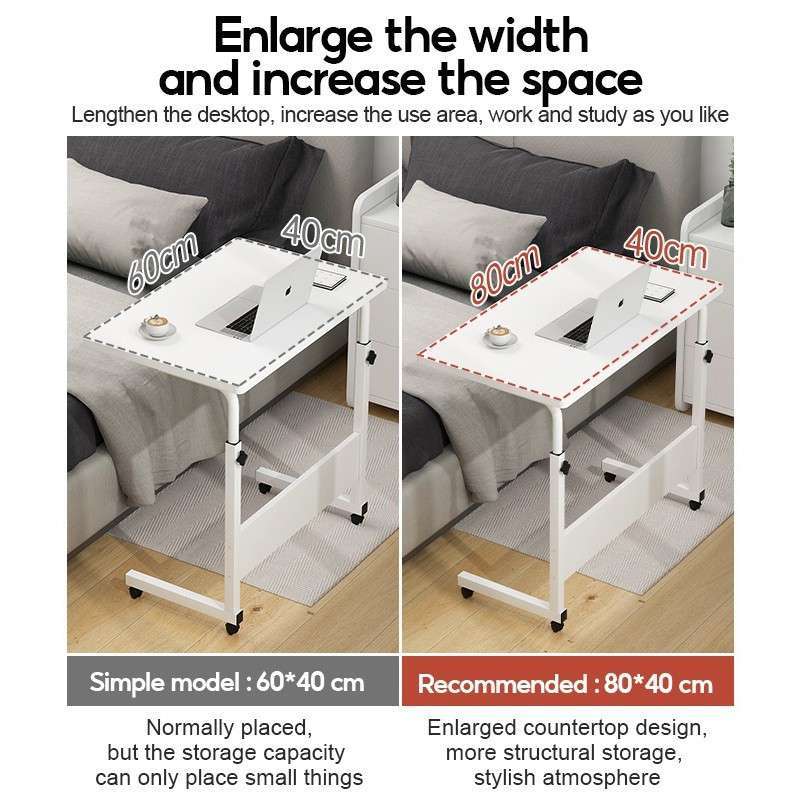 Promo Meja Laptop Lipat Adjustable Dengan Roda Me Diskon 48% Di Seller ...