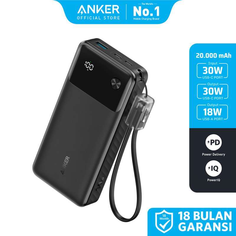 Promo Powerbank Anker 20000 Mah Pd (30w) - A1384 Diskon 50% Di Seller ...