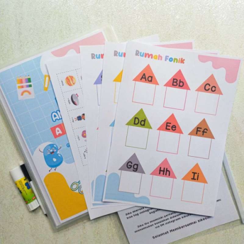 Promo Buku Aktivitas Abjad Alfabet Worksheet Belajar Menulis Gunting ...