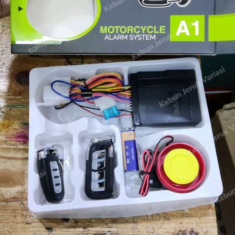 Promo Alarm Nine 9 Luminos Injeksi + Remote Secure Ricle + Baterai ...