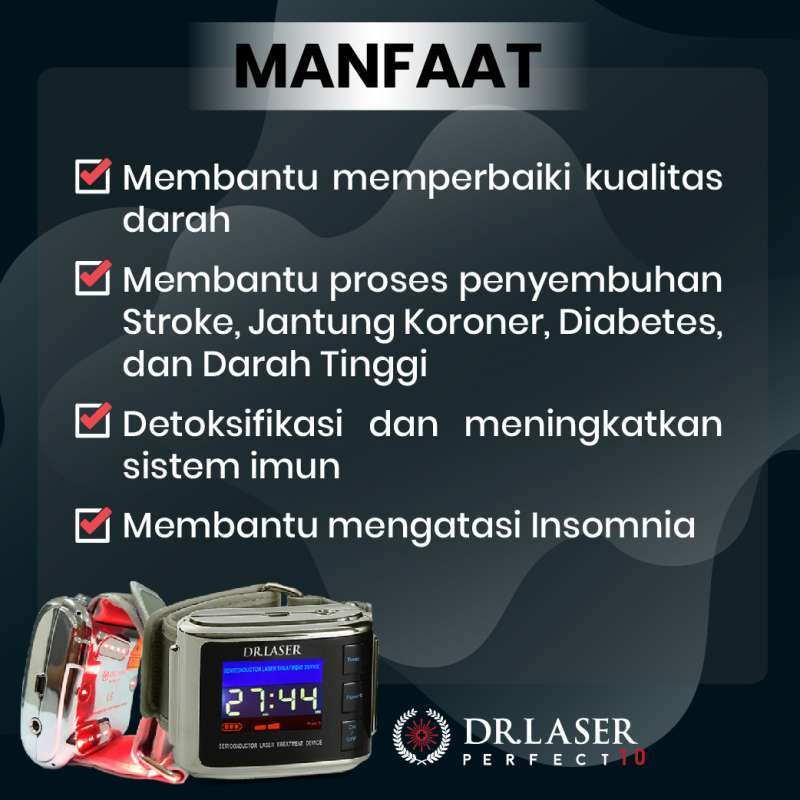 Promo Dr Laser Perfect 10 Jam Tangan Terapi Kesehatan Jantung ...