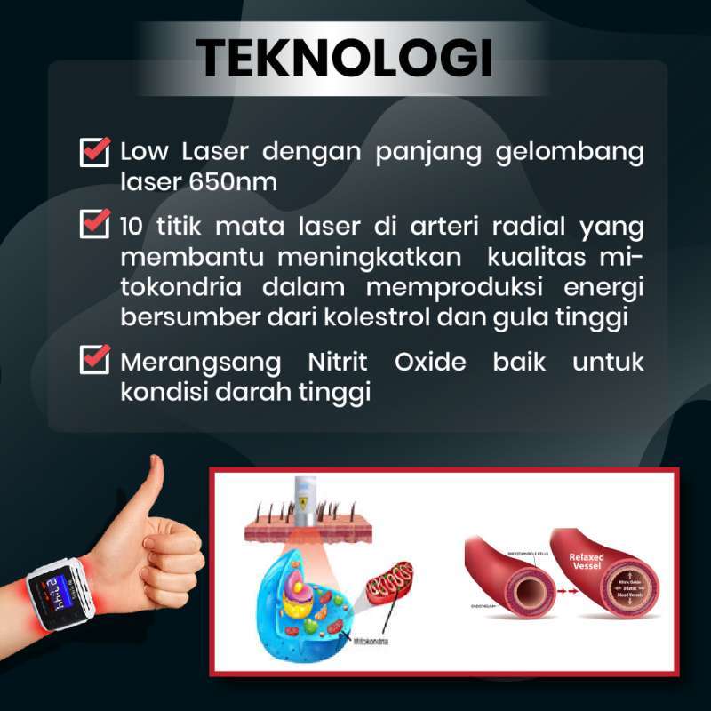Promo Dr Laser Perfect 10 Jam Tangan Terapi Kesehatan Jantung ...