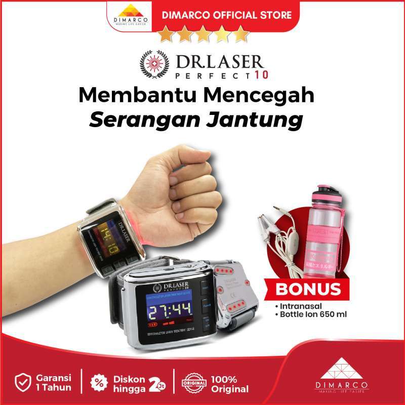 Promo Dr Laser Perfect 10 Jam Tangan Terapi Kesehatan Jantung ,hipertensi Stroke Tangan Dan Kaki ...