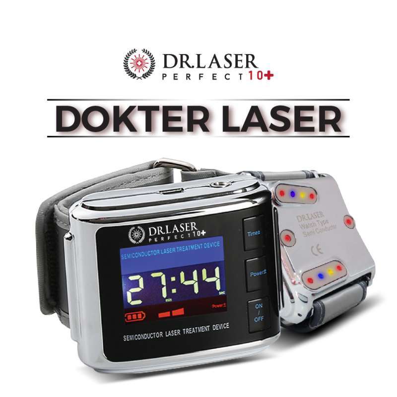 Promo Dr Laser Perfect 10+ Original Jam Tangan Terapi Kesehatan Jantung Stoke Hipertensi ...