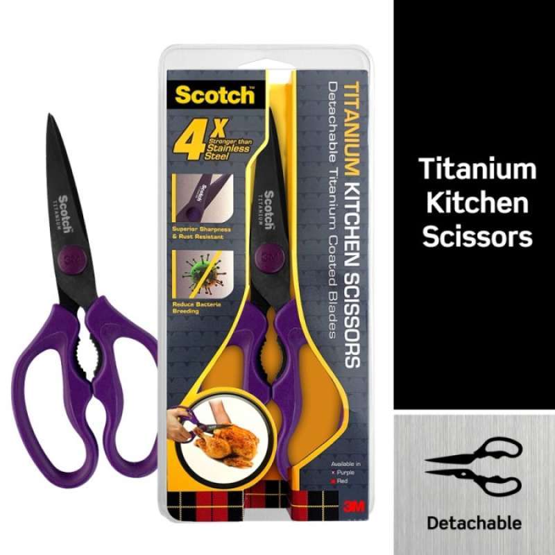 Promo 3m Scotch Gunting Dapur Detachable Titanium Kitchen Scissors Ks ...