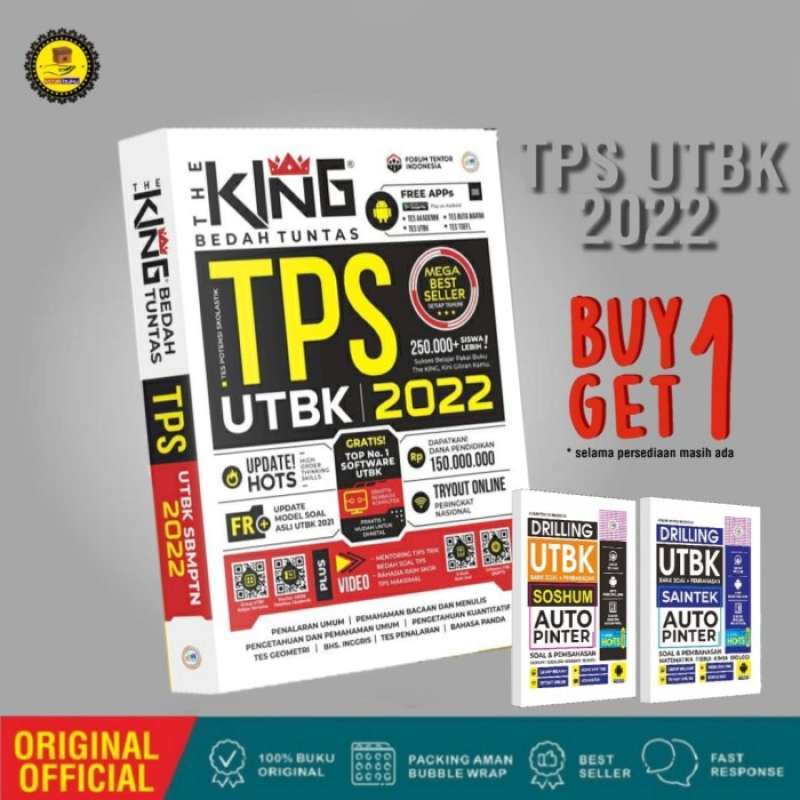 Promo Buku Tps Utbk 2022 The King Tps Utbk 2022 Hots Update Diskon