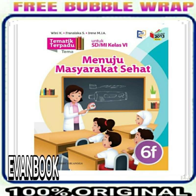 Promo Buku Tematik Terpadu 6f Untuk Sd/mi Kelas 6 K2013 Revisi Erlangga Diskon 27% Di Seller ...