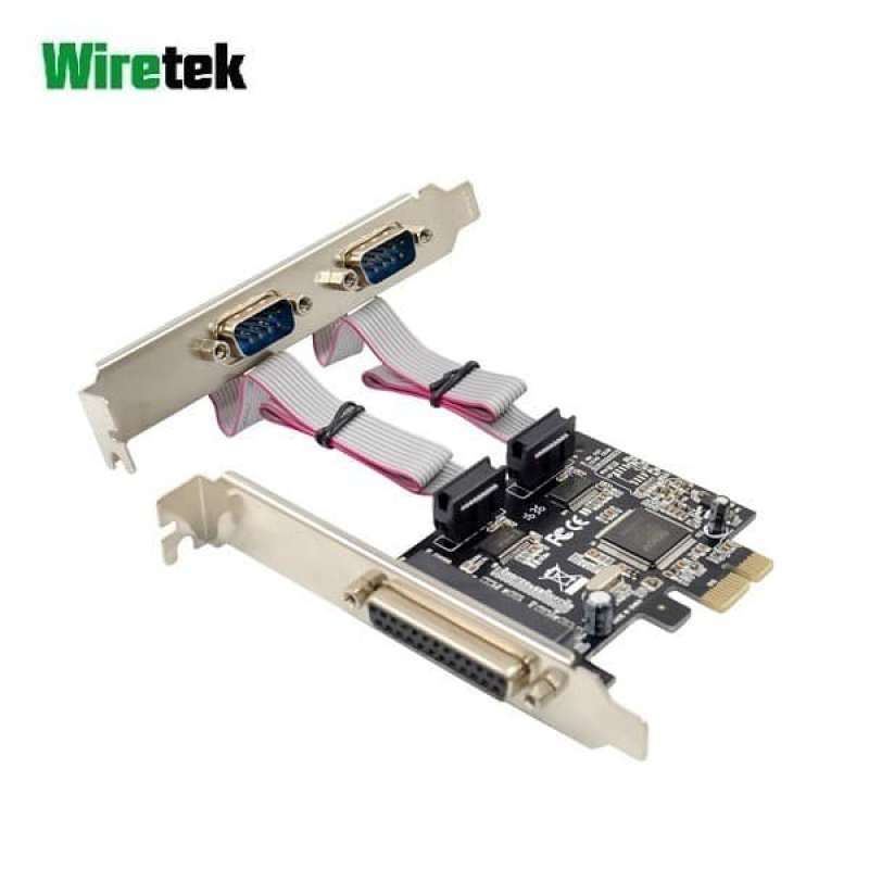 Promo 100% Produk Ori Pci Express Serial Db9 + Parallel Db25 Wiretek Diskon 23% Di Seller Zenoo ...